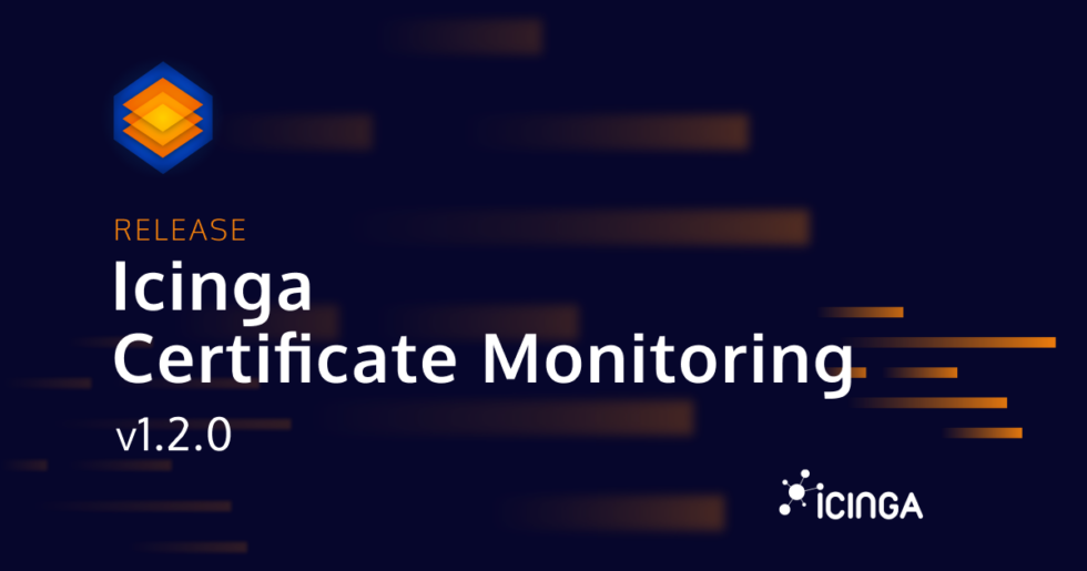 Releasing Icinga Certificate Monitoring v1.2.0